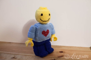 A Valentine's Lego Man - Loopsan Crochet Blog